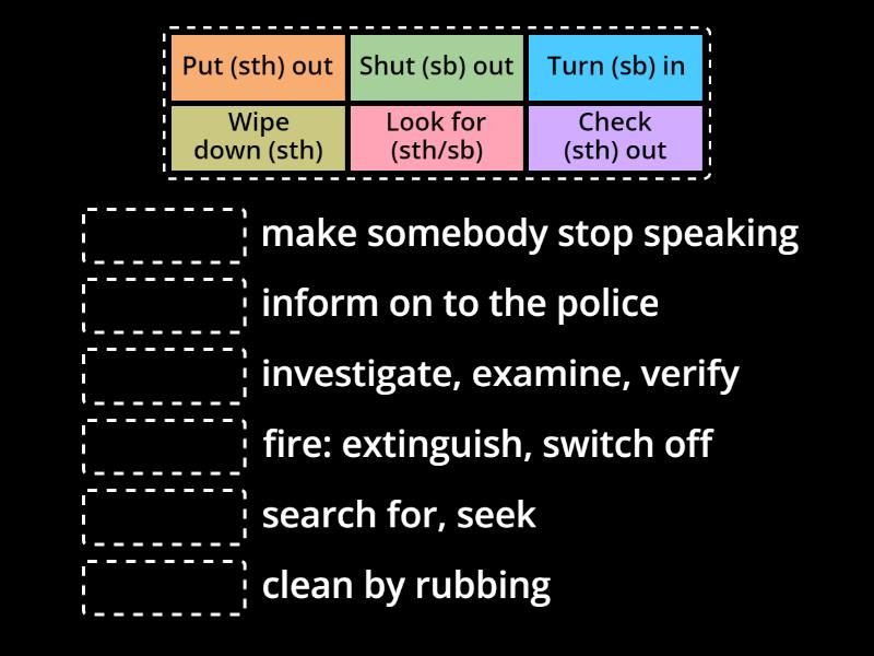 Phrasal verbs - Associação