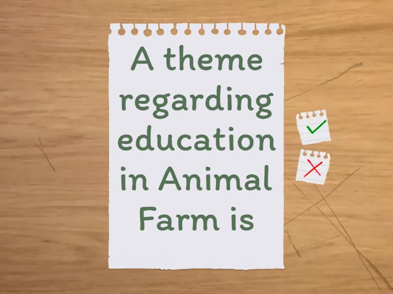 Animal Farm Final Review - Flash cards