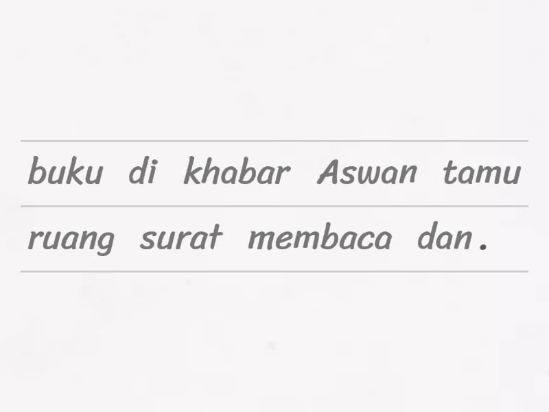 Cekap 5B - Unit 7 Pel 4 (Ayat Majmuk) - Unjumble