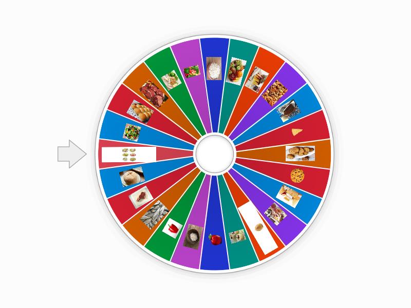 "Food Bingo Roulette" - Spin the wheel