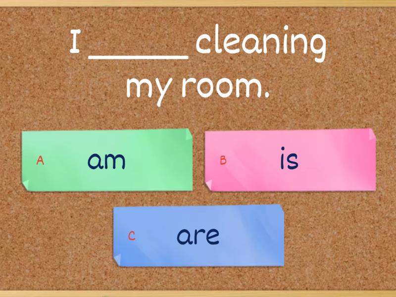 Present continuous (positive) - Quiz