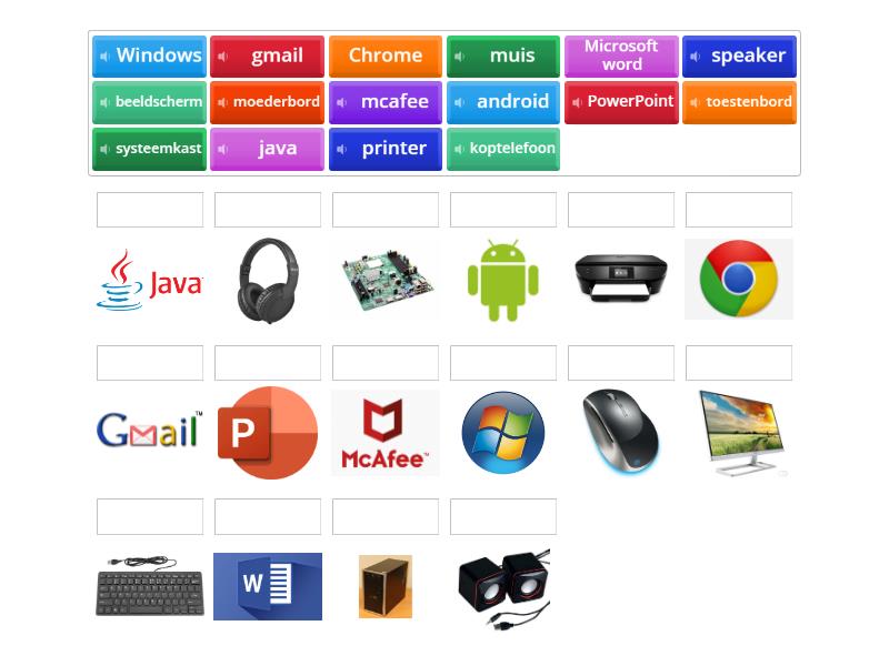 Hardware & software - Match up