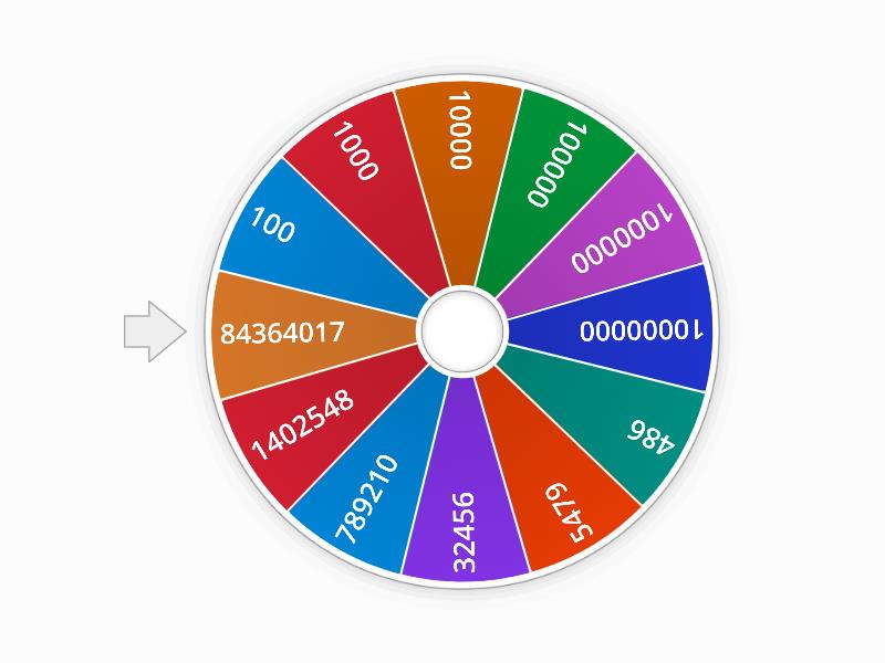 WW1/U4/L4.5/Big Numbers - Spin the wheel