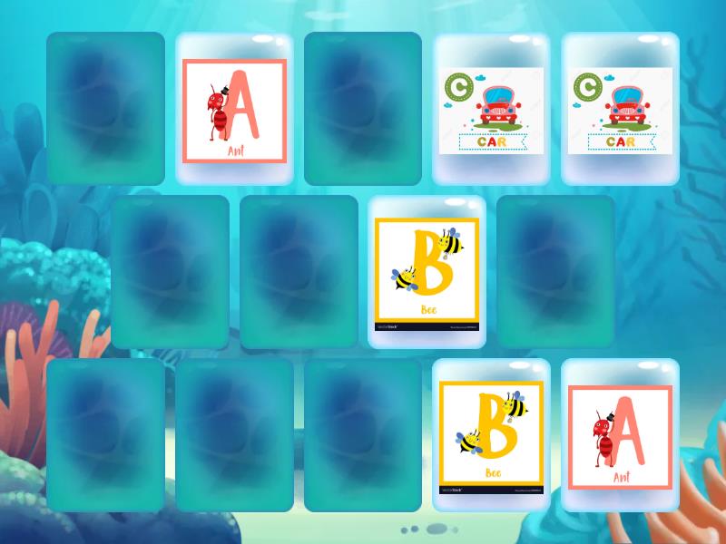 ABCDEF letters - Matching pairs