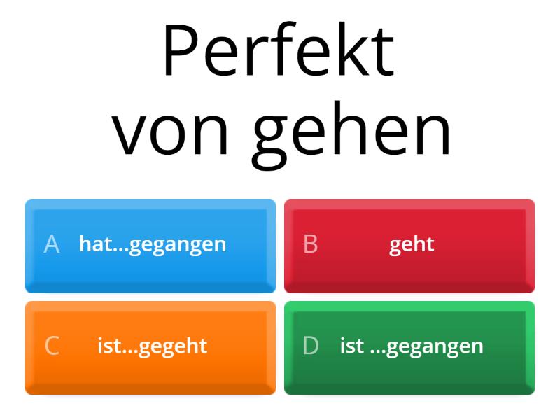 Perfekt - Quiz