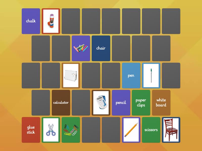 classroom - Matching pairs