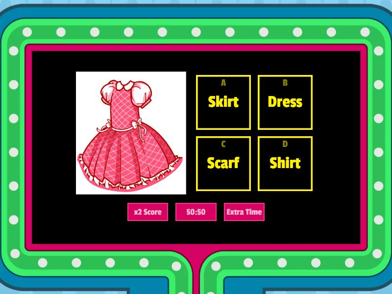 CF - Clothes - Gameshow quiz