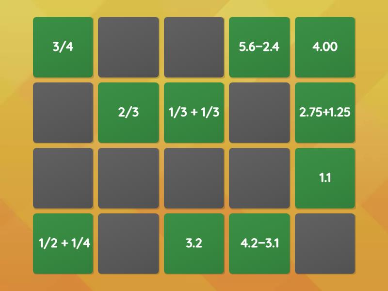 Memoria Matemática: Reto extremo - Parejas