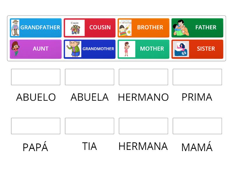 Family members - Match up