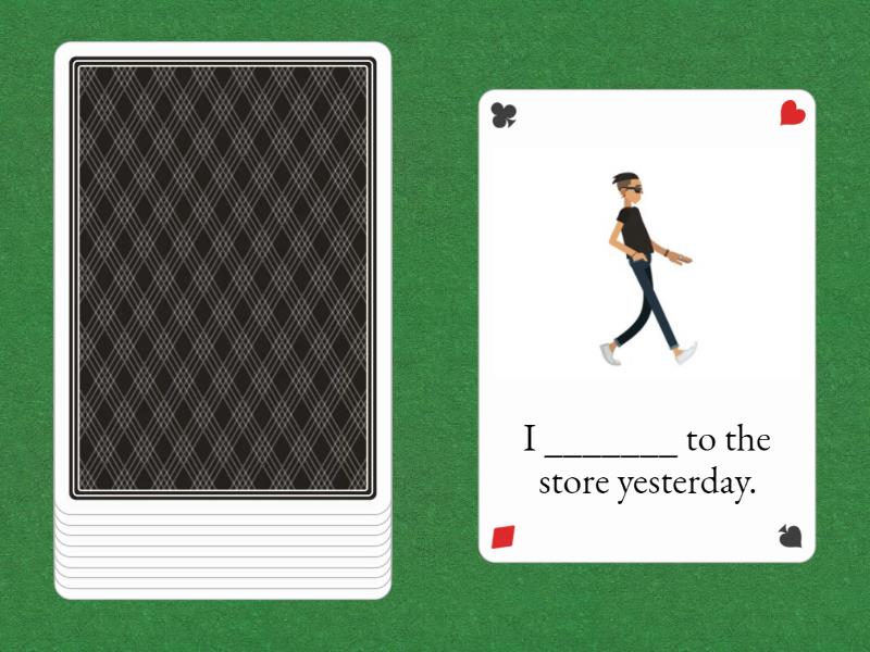 Regular and Irregular verbs - Speaking cards