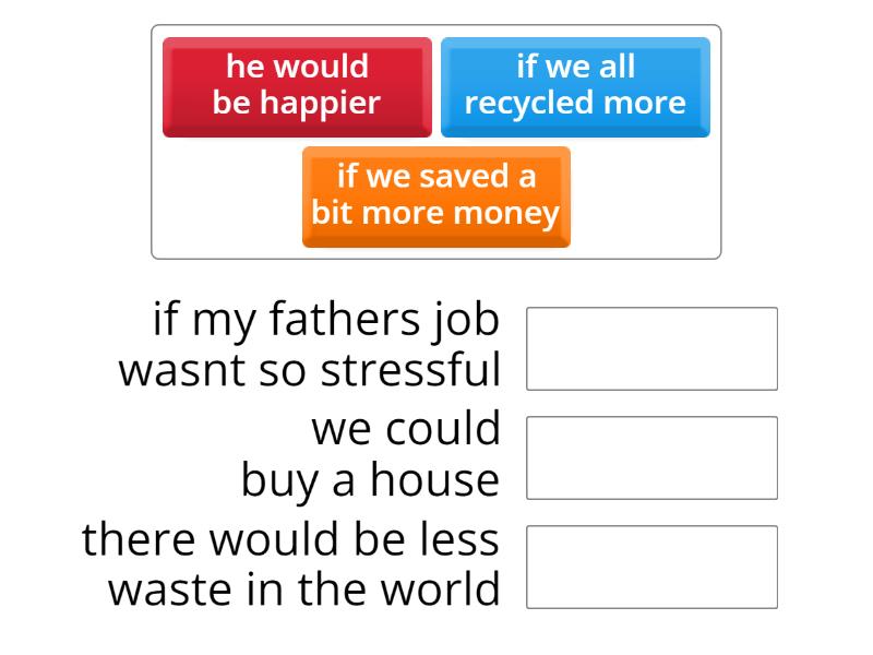 second conditional - Match up
