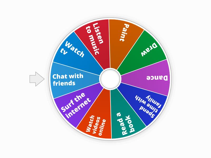 INDOOR ACTIVITIES - Spin the wheel