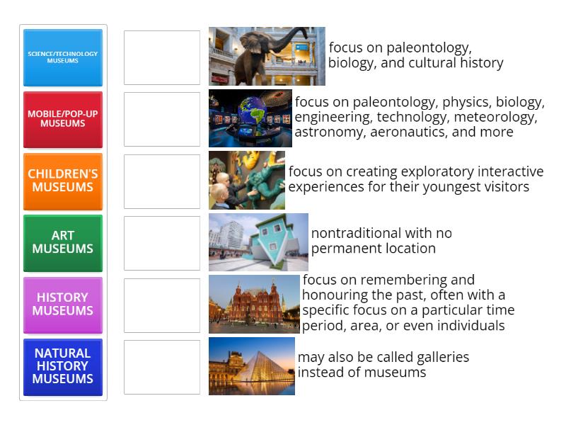 OGE - types of museums - Match up