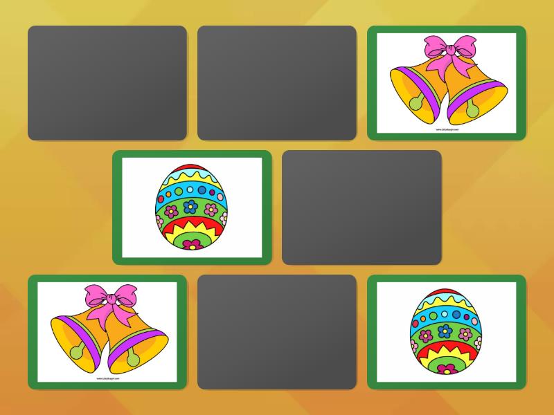 MEMORY DI PASQUA - Matching pairs