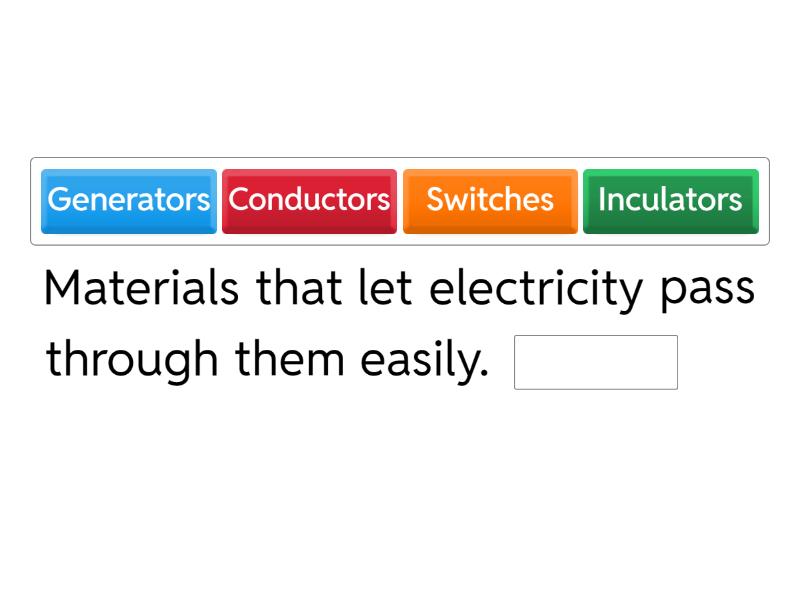 Electrical Current - Complete the sentence