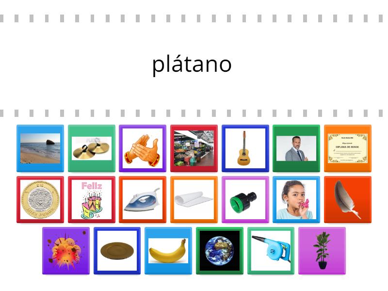 Palabras con pla ple pli plo plu - Find the match
