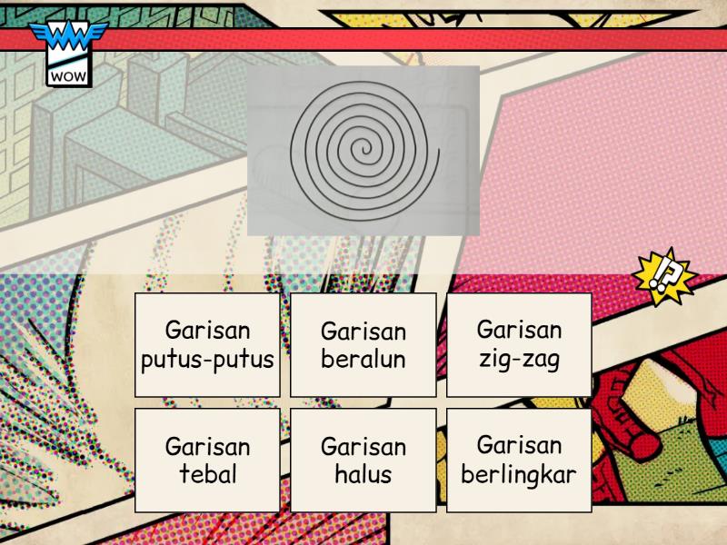 Jenis Garisan dalam Lakaran - Find the match