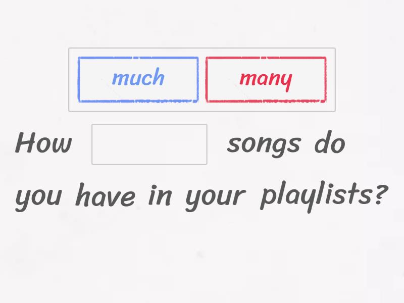 How much/many - Complete the sentence