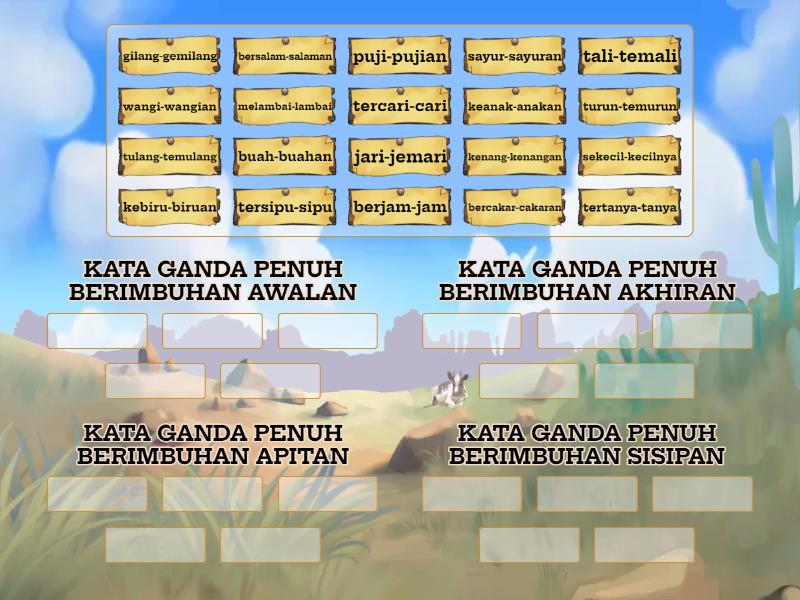 KATA GANDA PENUH BERIMBUHAN - Ordenar por grupo