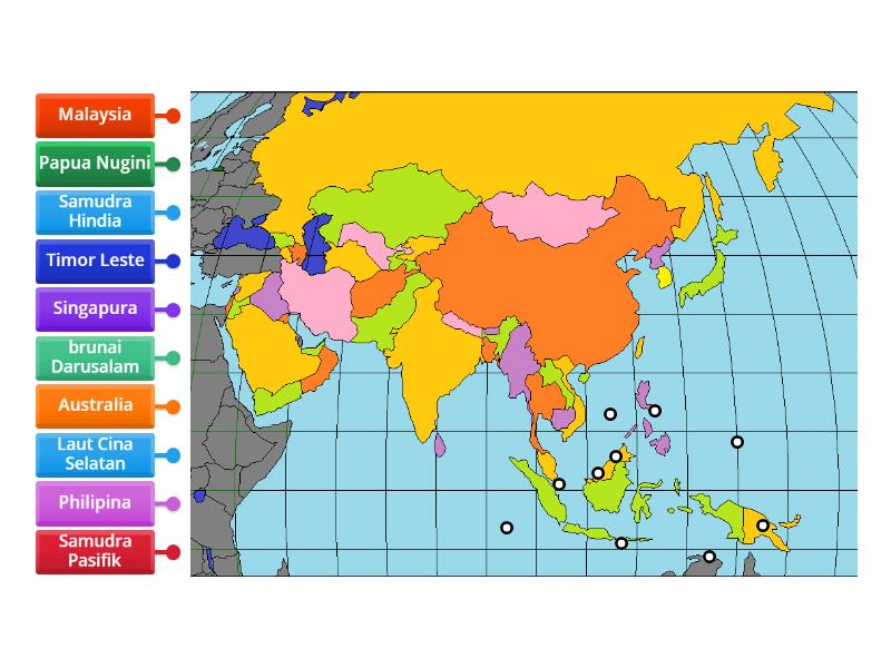 Letak geografis Indonesia - Labelled diagram