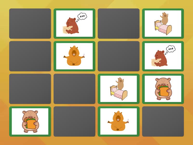 Daily routine - memory game - Matching pairs