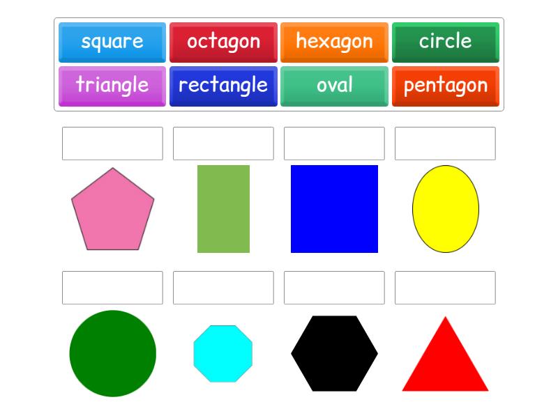 Identify 2D Shapes - Match up