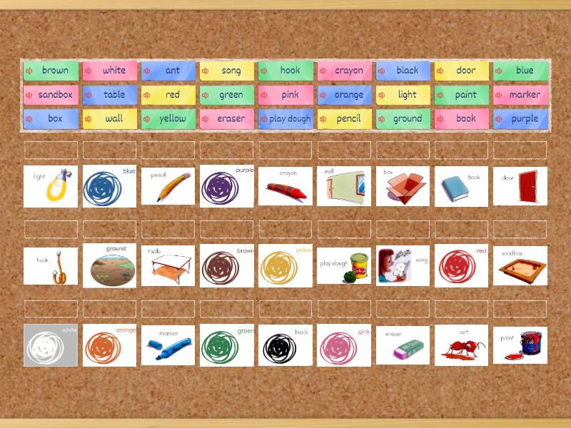 GS03.Color everywhere.Vocabulary - Match up