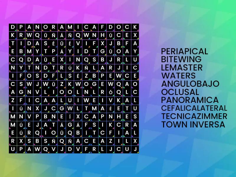RADIOLOGIA - Wordsearch
