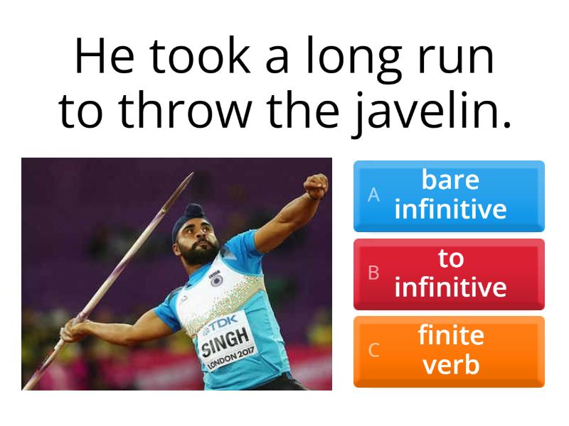 Finite Verbs and Infinite Verbs - Quiz