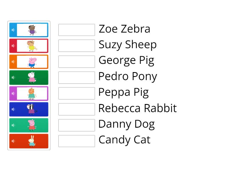 Peppa Pig Match - Match up