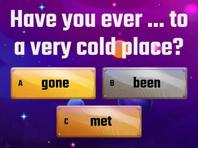 Have you ever ? Present Perfect - Quiz