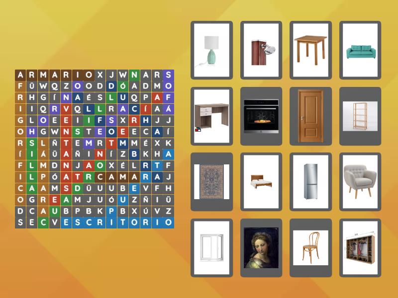 L5 Casa y muebles slovíčka - Wordsearch
