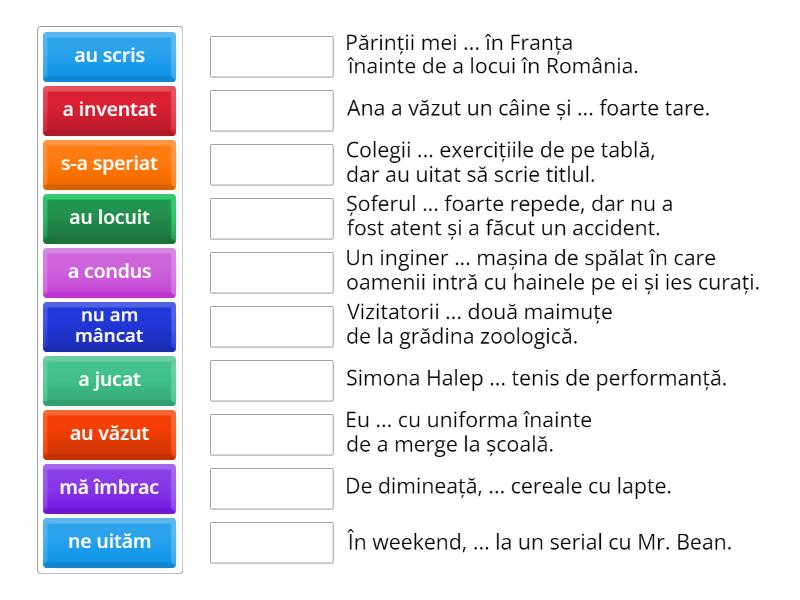 Perfectul compus - Match up