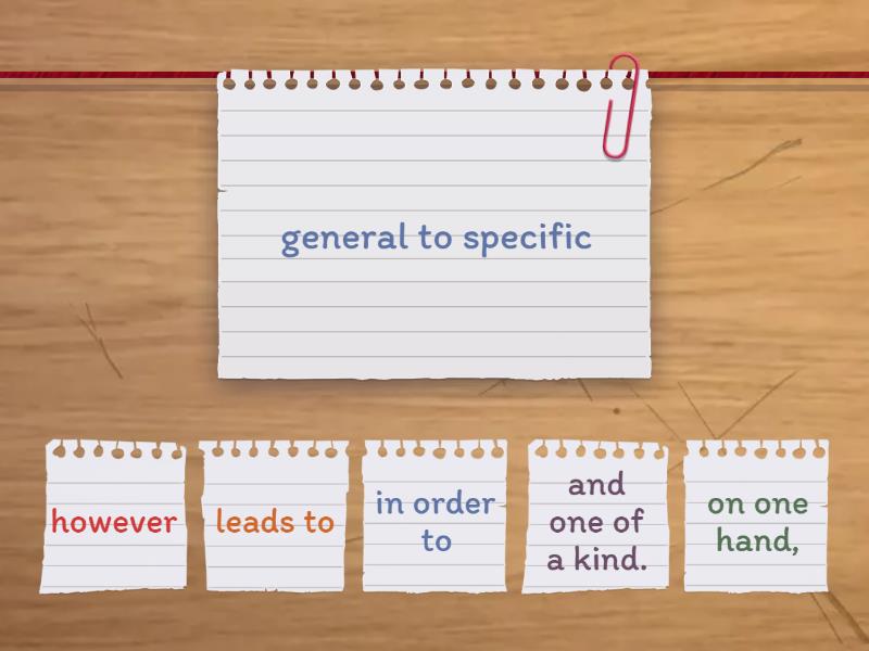 Review Grammatical Signals - Find the match