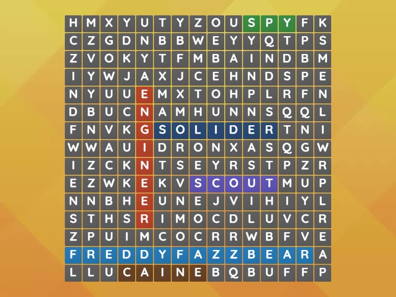 character name search - Wordsearch