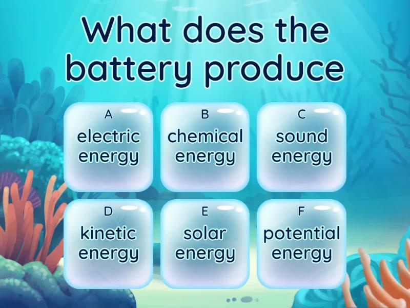 changes of energy and devices - Quiz