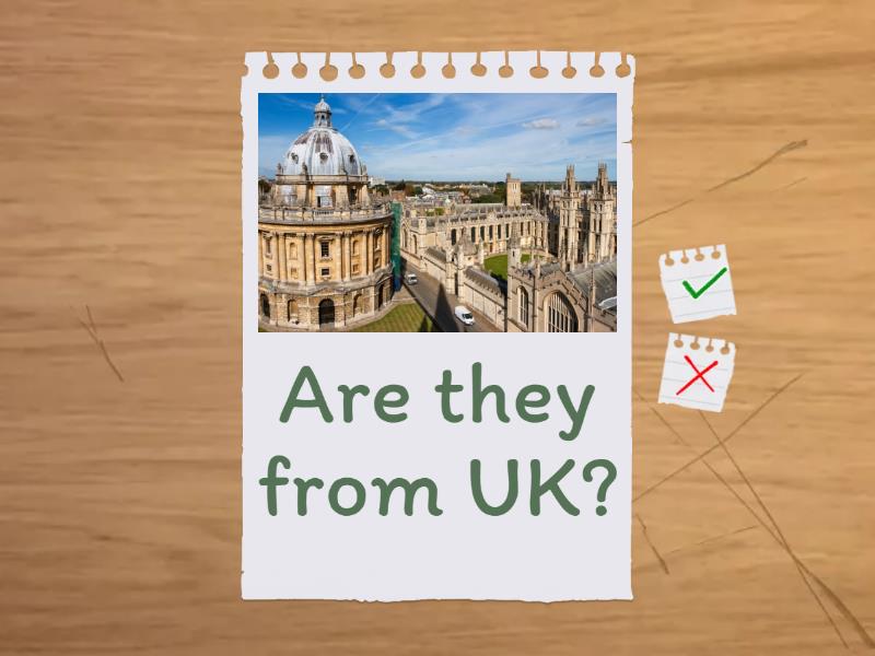 Are you from UK? - Flash cards