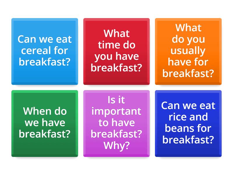 4th year - Breakfast - Flip tiles
