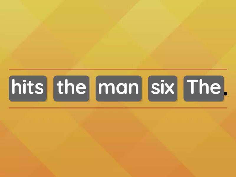 Unit 5 Sentence Scramble / short i - Reordenar