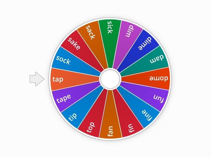 Word Potato-vowel sounds - Random wheel