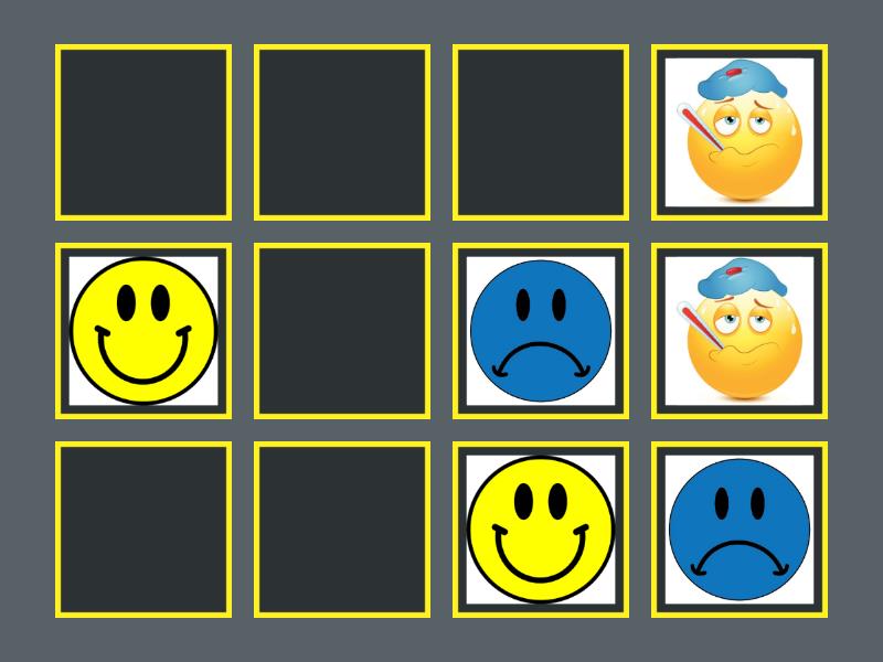 Feelings memory game - Matching pairs