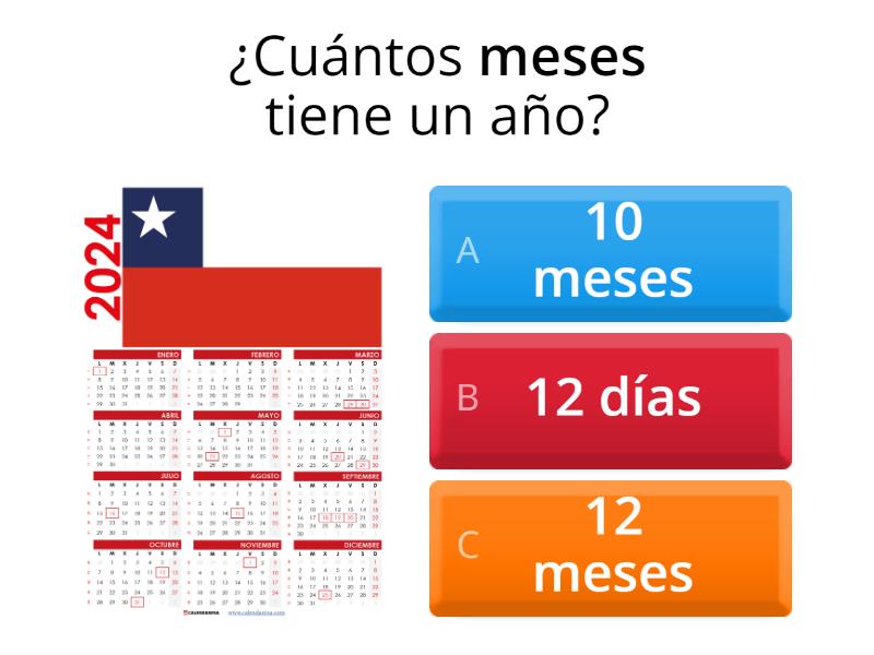 El calendario - Quiz