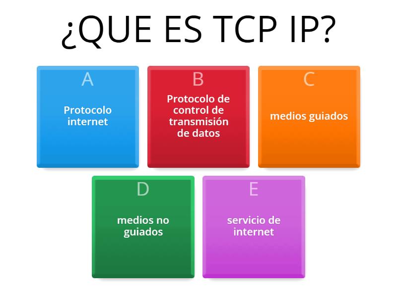 PROTOCOLO TCP IP - Cuestionario
