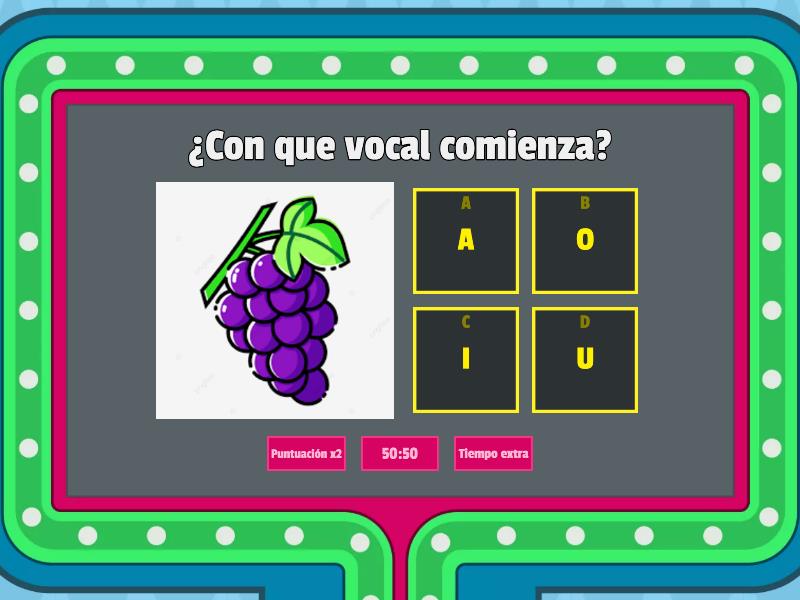 vocal inicial. - Game show de TV