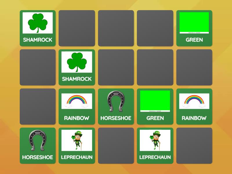 Saint Patrick's day - Matching pairs