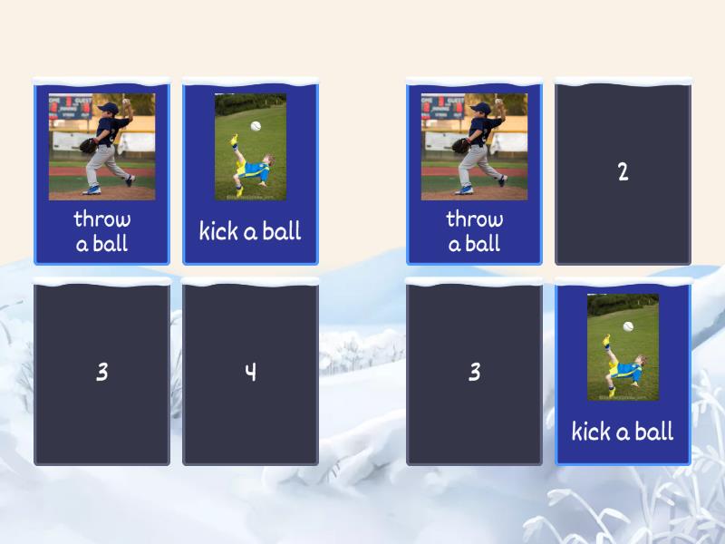 Power Up 1 Unit 7 Actions with a Ball - Согласующиеся пары