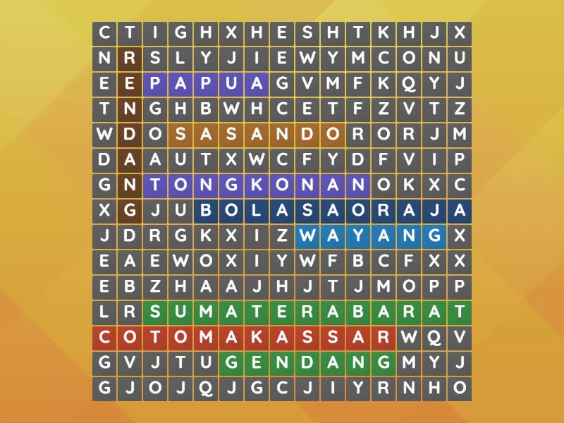 teka-teki silang - Wordsearch