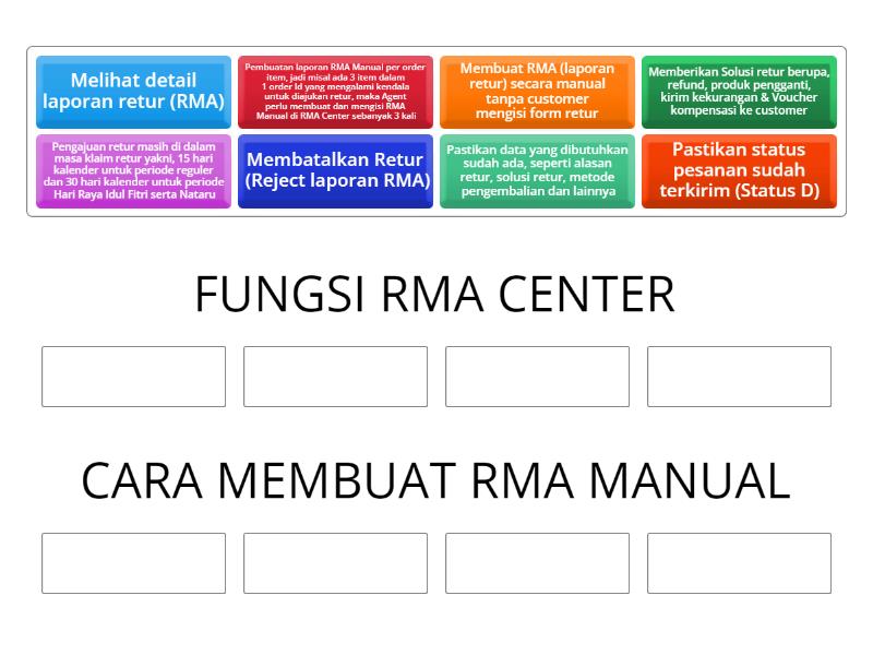 RMA - Group sort