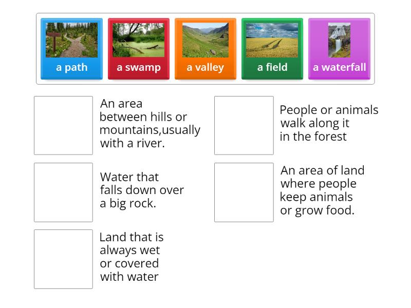 Match vocabulary words with their definitions - Match up