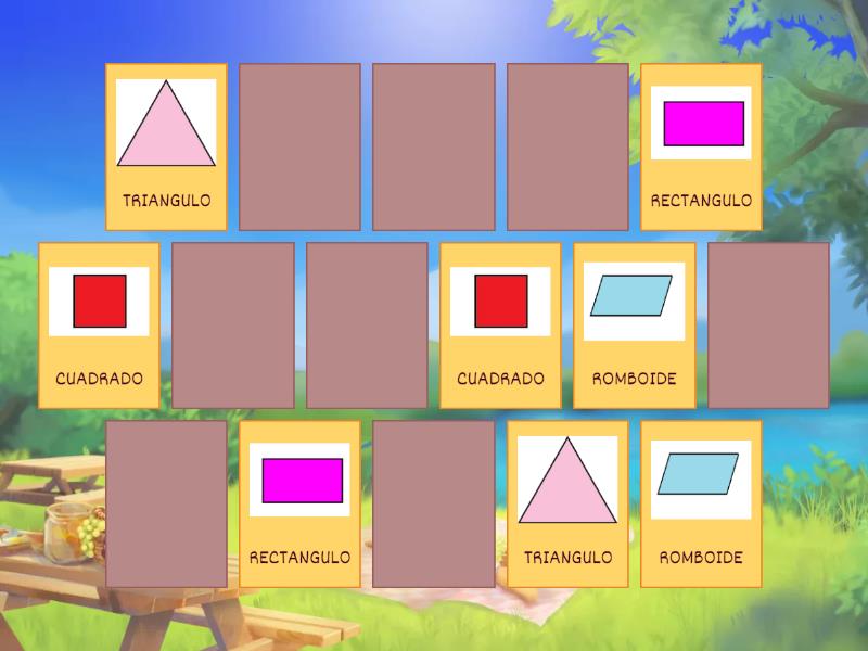 MEMORAMA DE FIGURAS GEOMETRICAS - Matching pairs